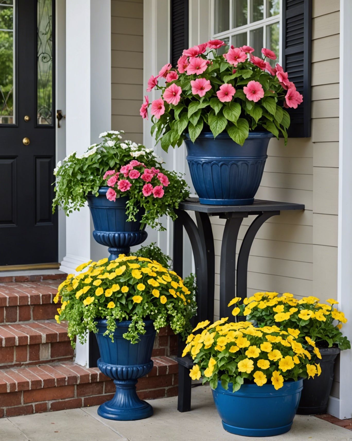 17 Best Front Porch Flower Pot Ideas For Small Porch - Toolz Geek