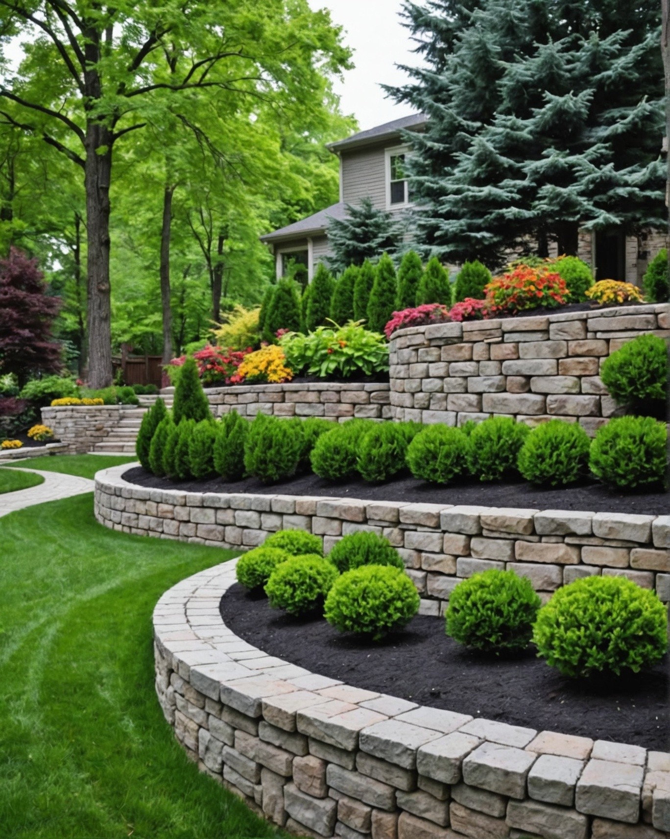 20 Retaining Wall Ideas For Front Yards - Toolz Geek