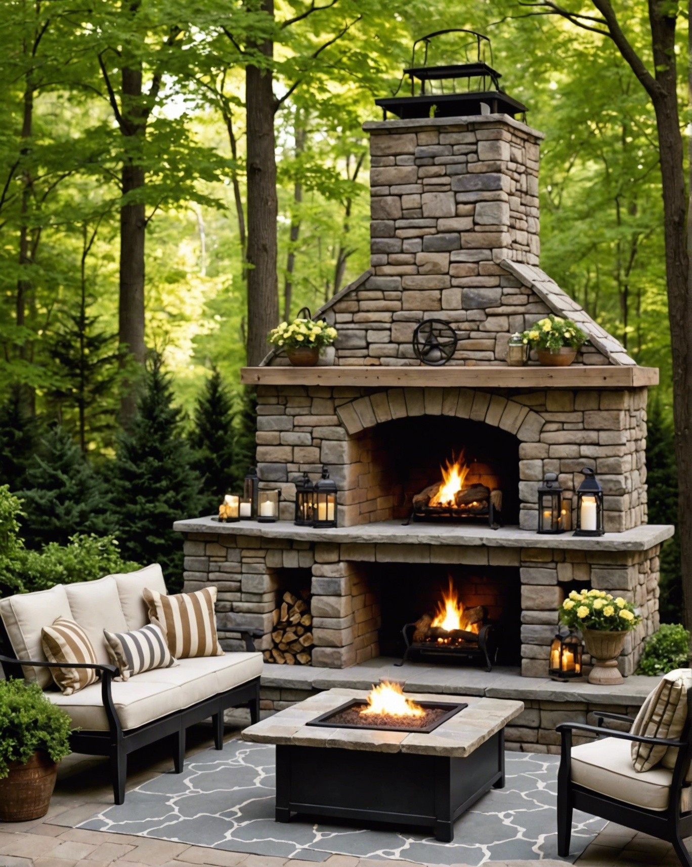 20 Super Cozy Outdoor Fireplaces For Your Backyard - Toolz Geek