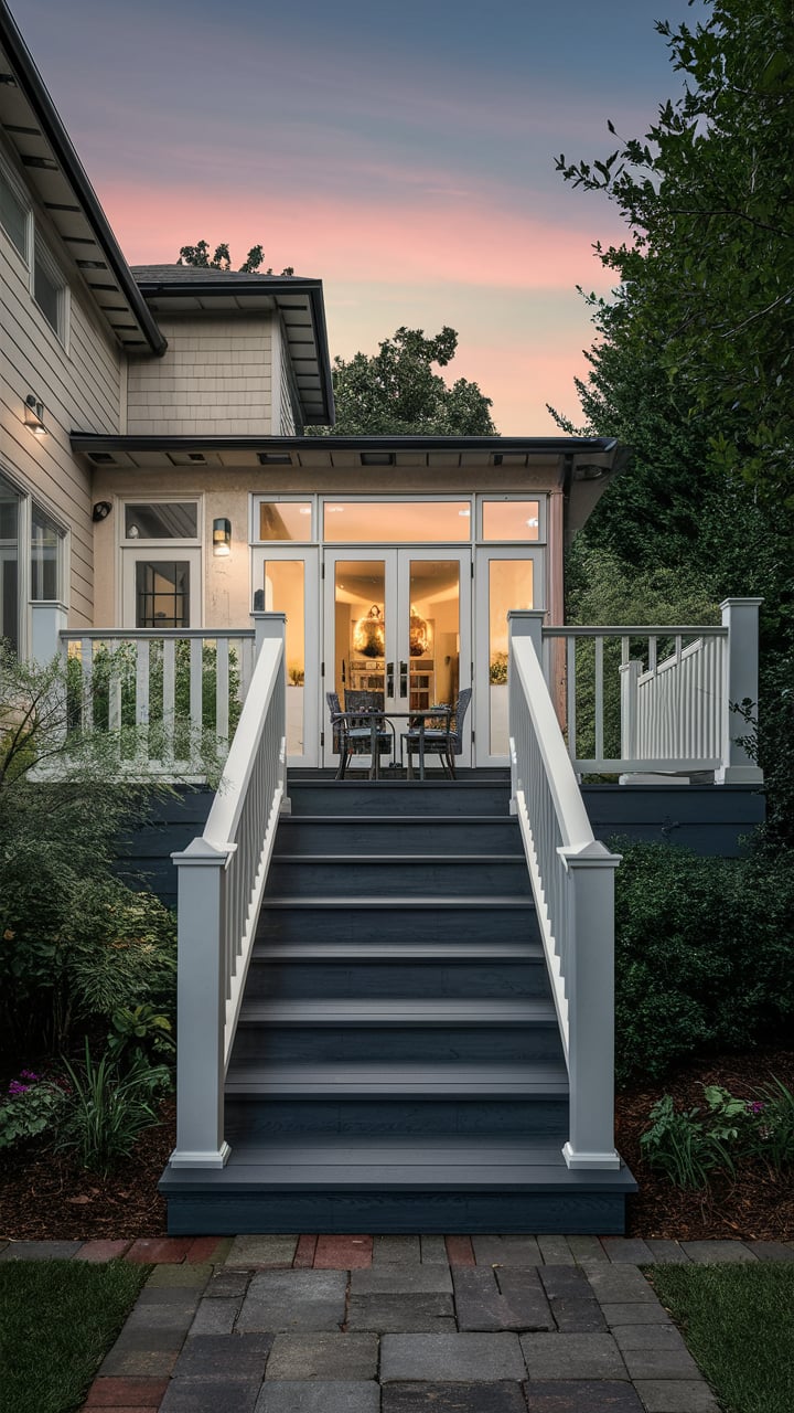 20 Backdoor Steps To Patio With Railing Ideas - Toolz Geek