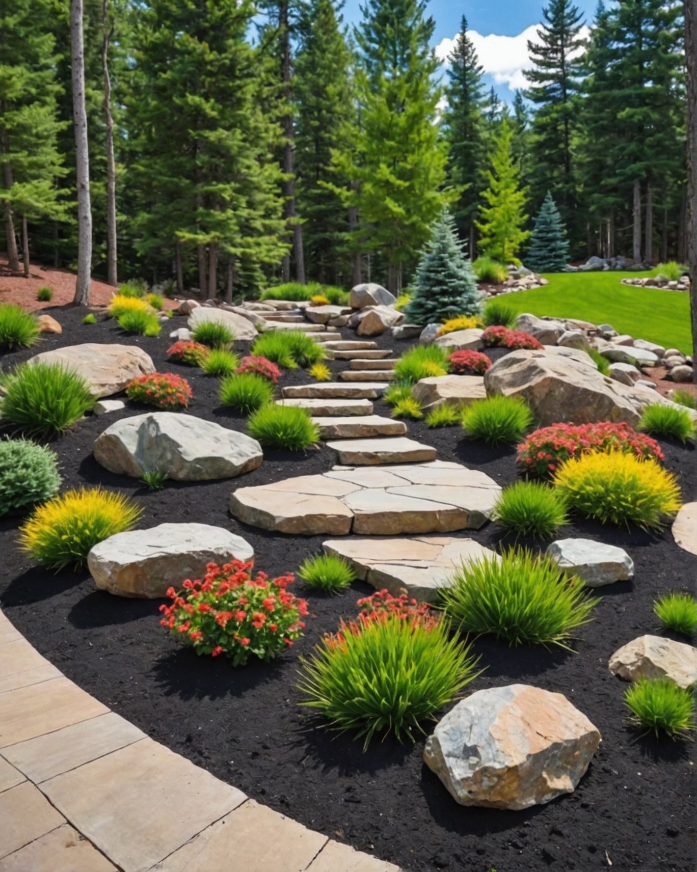 20 Boulder Landscaping Ideas - Toolz Geek