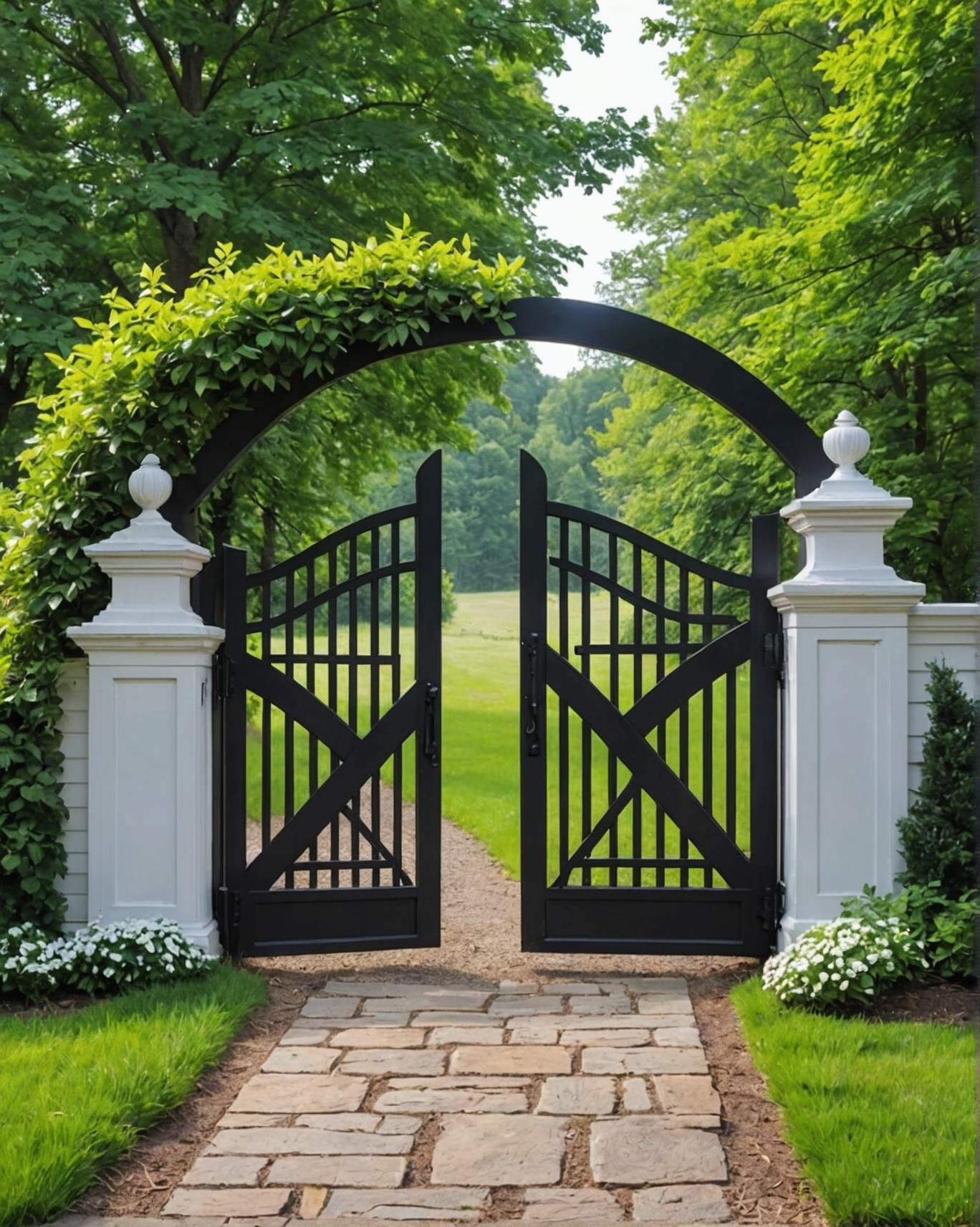 20 Farmhouse Gate Ideas For Charming Entrances - Toolz Geek