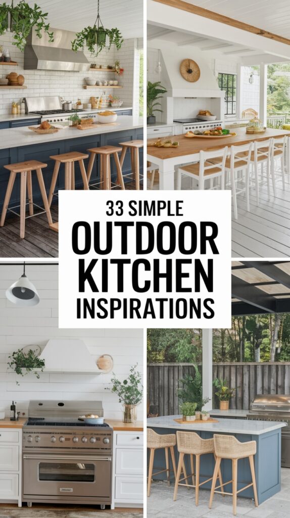 33 Simple Outdoor Kitchen Inspirations - Toolz Geek